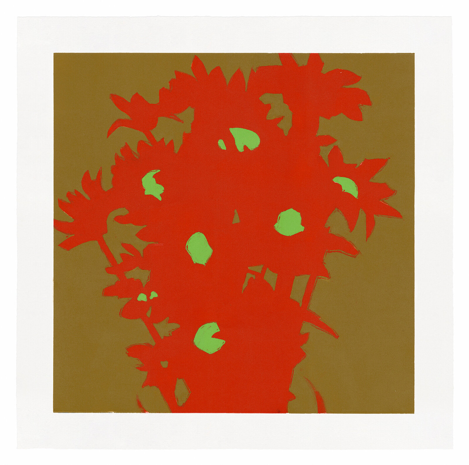 Rachel Burgess | Daisies IX (Red Daisies) (2023) | MutualArt
