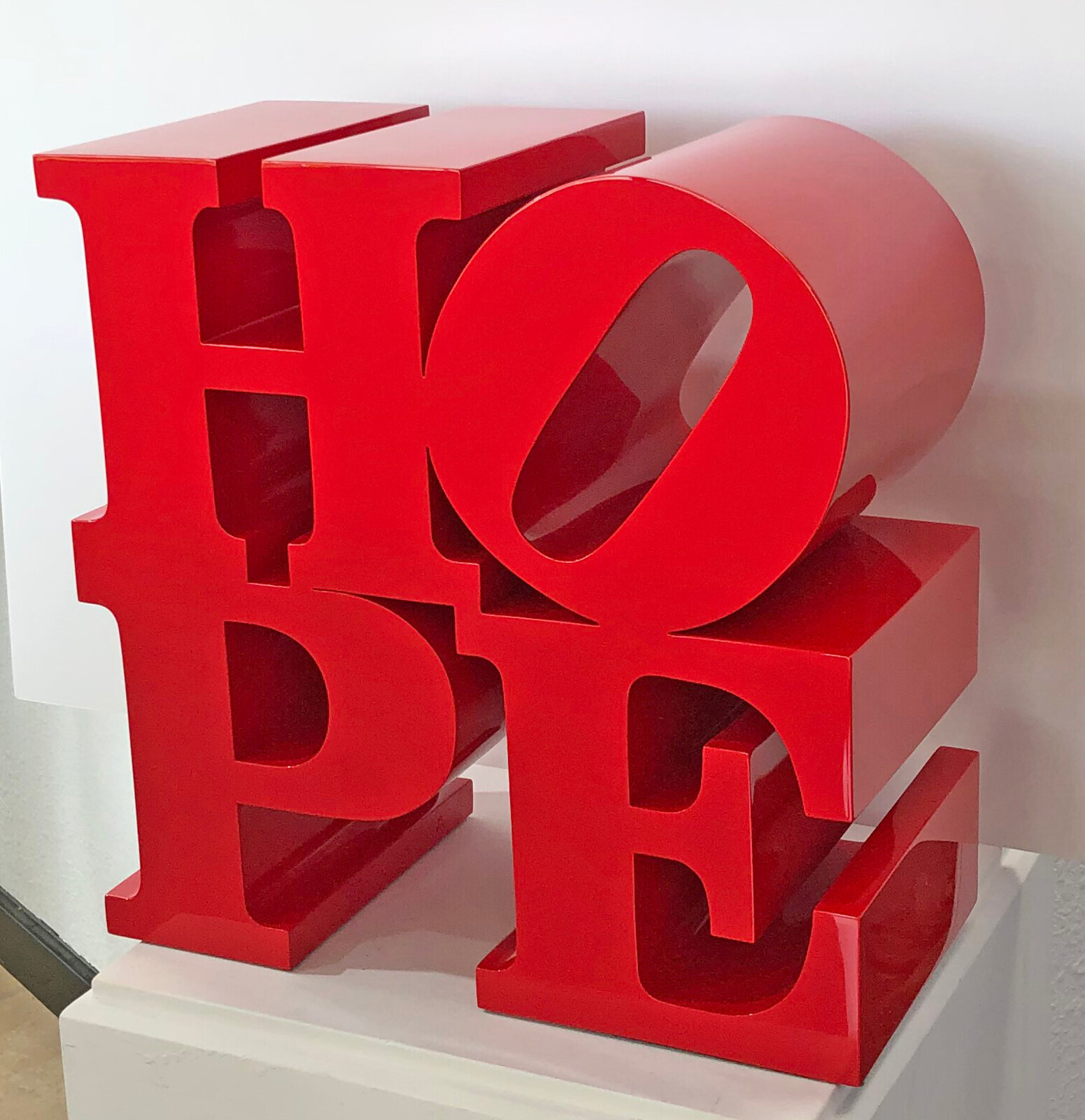 Robert Indiana | Hope (Red) Sculpture (2009) | MutualArt