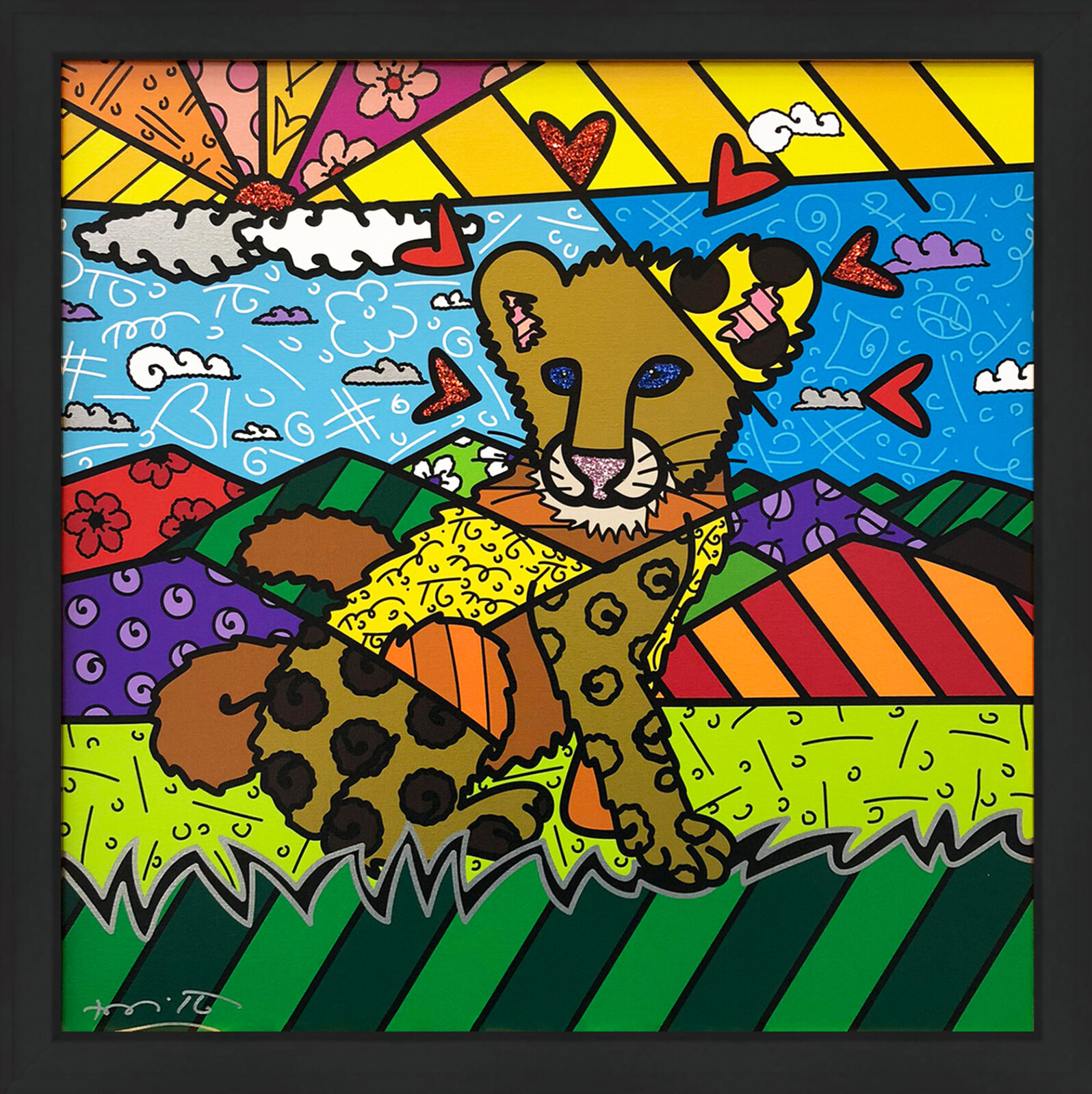 Romero Britto | Karma (Embellished Canvas) (2015) | MutualArt