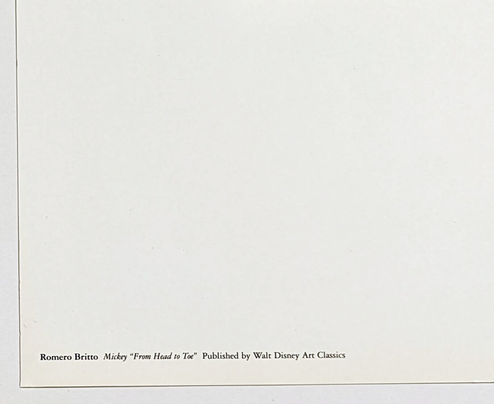 Romero Britto | Mickey From Head To Toe (circa 2000) | MutualArt