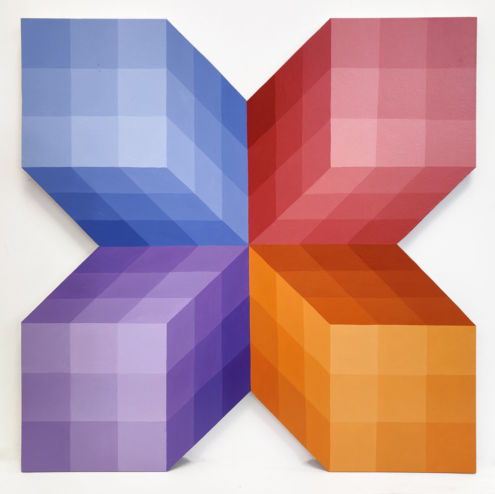 Stanford Slutsky | Quadraplex (Custom Wood Painting) (circa 2000 ...