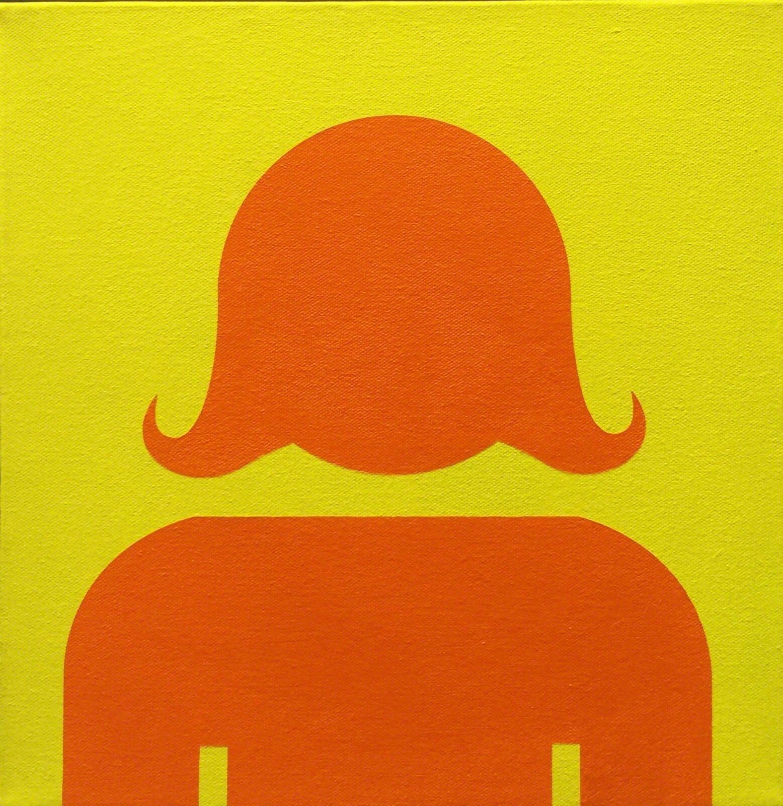 Stephen Gamson | Portrait (Orange On Yellow) | MutualArt