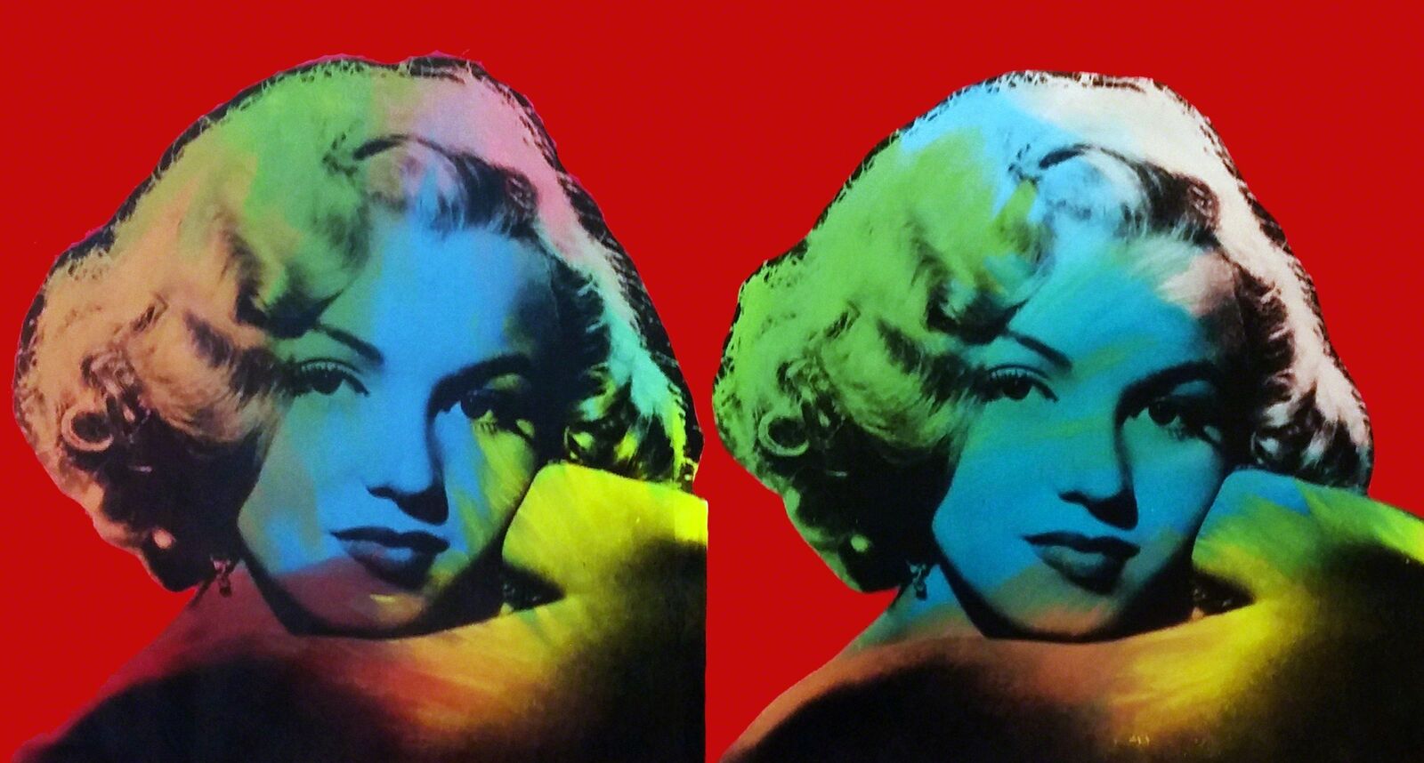 Steve Kaufman | DOUBLE MARILYN - NORMA JEAN (RED) (1995-2005) | MutualArt