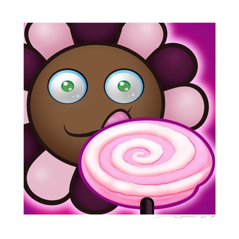 Takashi Murakami | Murakami.Flower #6965 Lollipop Candy (2024) | MutualArt