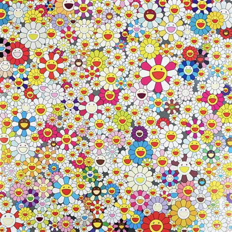 Takashi Murakami | Field Of Smiling Flowers (2010) | MutualArt